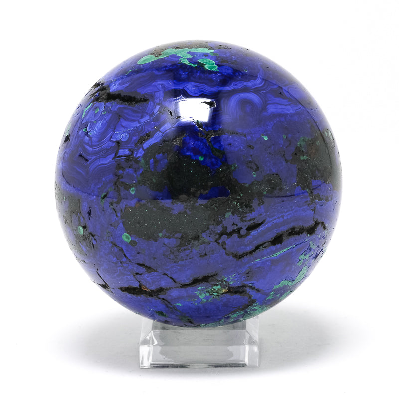 Azurite with Malachite & Matrix Sphere | Venusrox